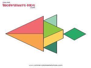 Tangram Puzzle Worksheet Printable Number Tangrams Design Dazzle