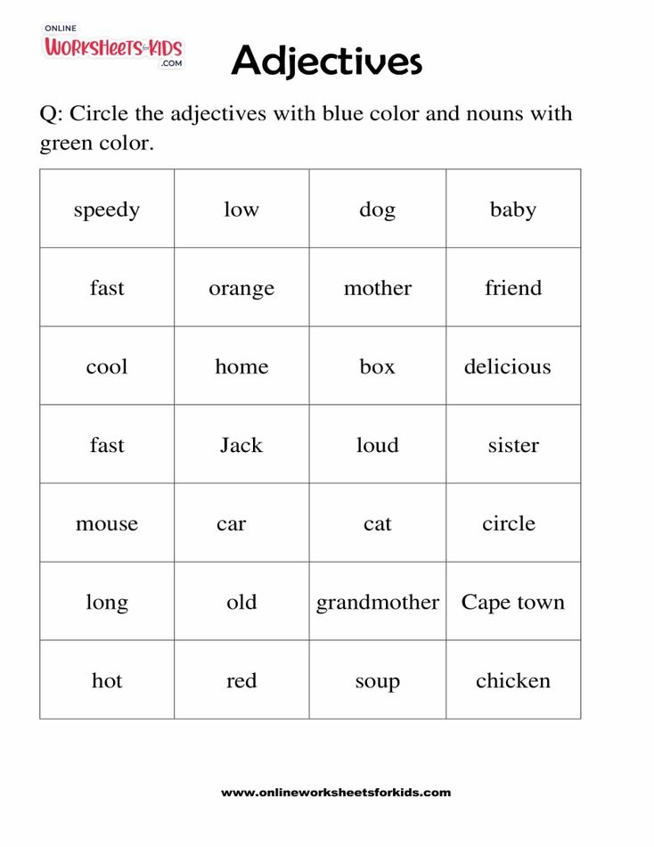 Adjectives Worksheets For Grade 3 Adjectives Printable Worksheet Pack