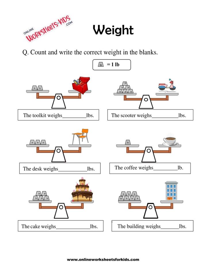 Weight Worksheets