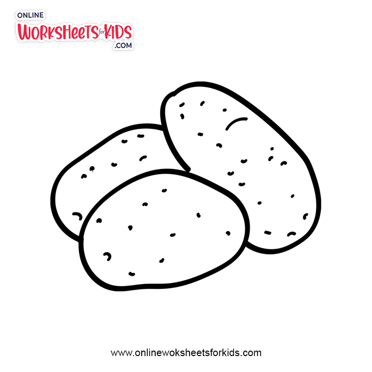 Potatoes Coloring Page