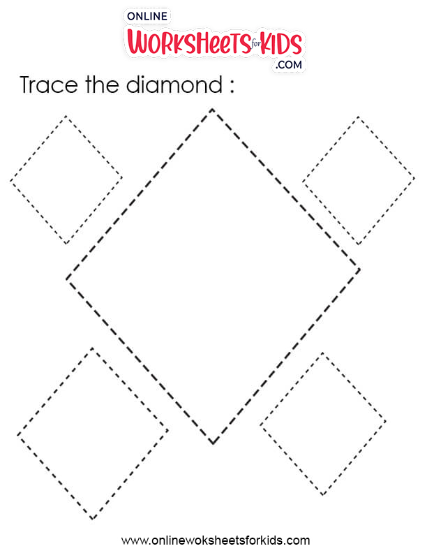 Tracing Shapes Worksheets