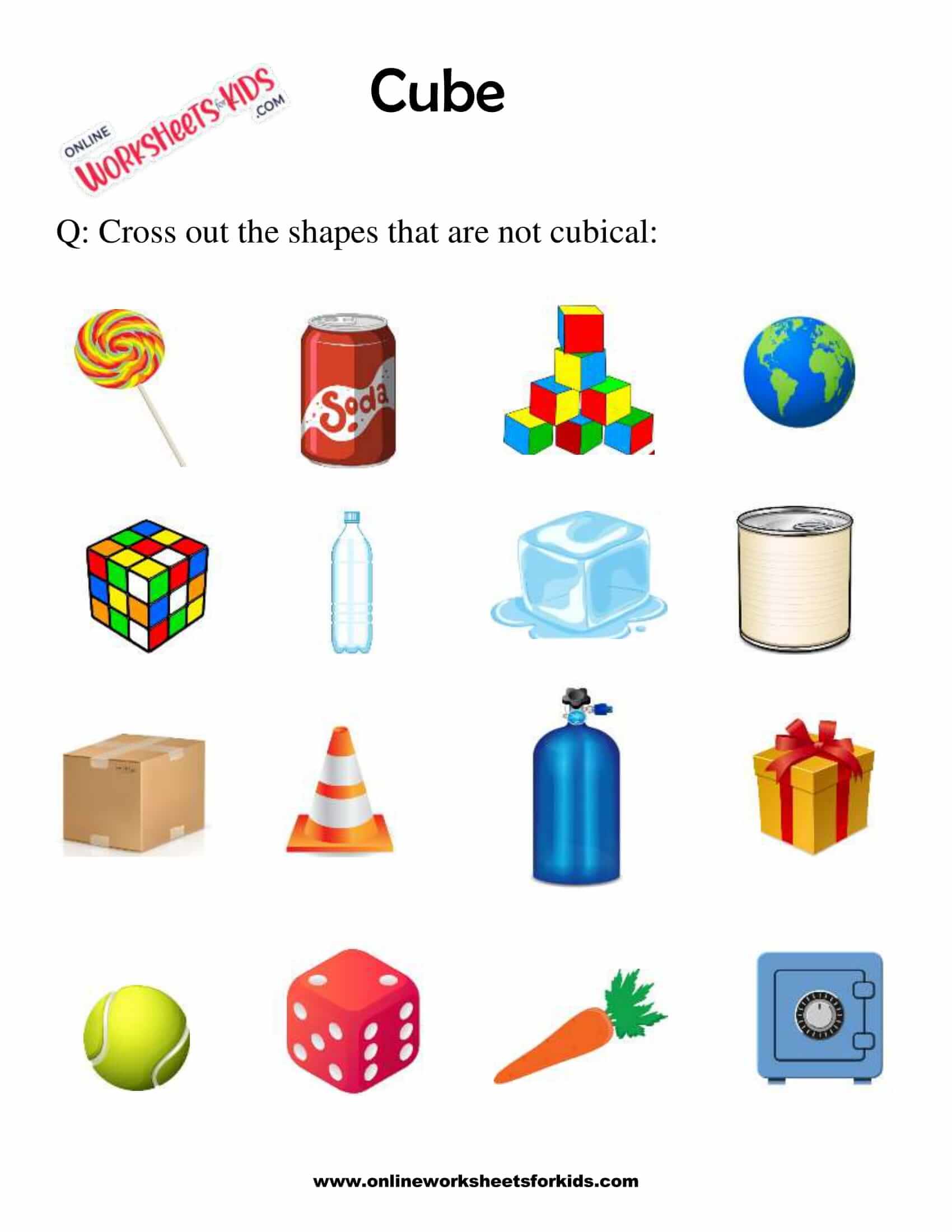 Cube Shape For Kids