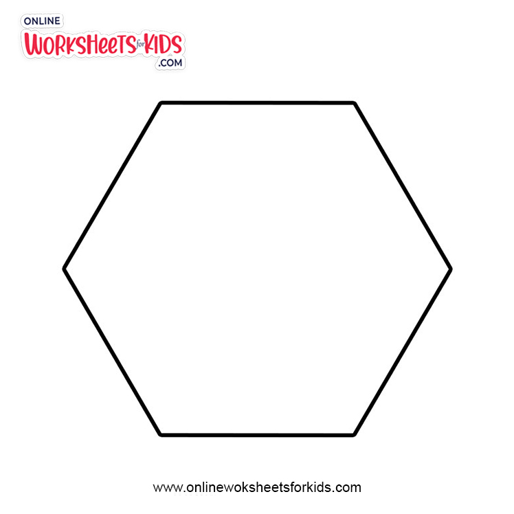 Hexagon Coloring Page