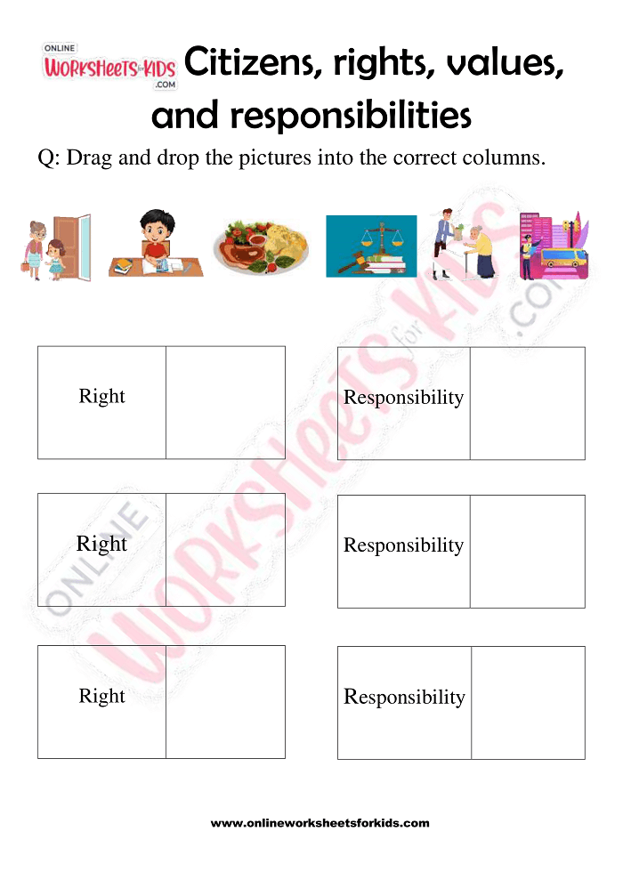 Citizenship Worksheets For Kids