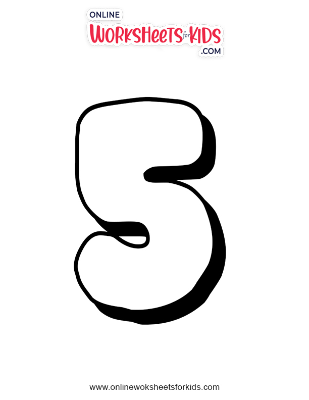 Printable Bubble Number Outline Printable Numbers, Bubble, 47% OFF