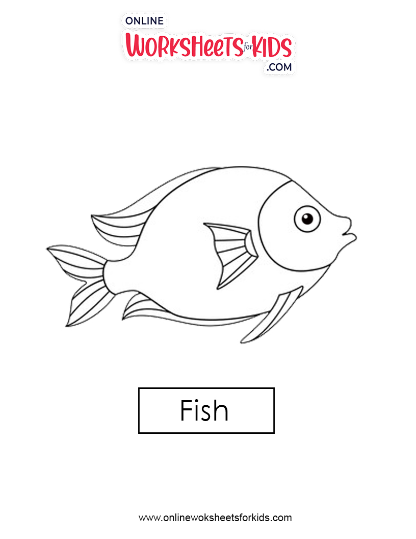 F Is For Fish Worksheet
