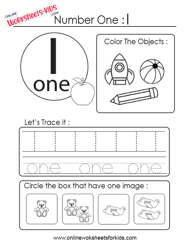 Learning Numbers Worksheets 1