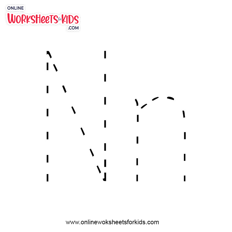 Tracing Letter N