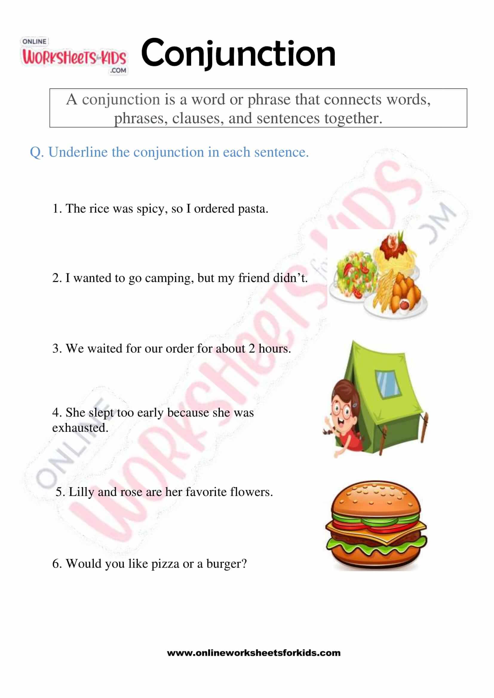 Conjunction Pictures For Kids